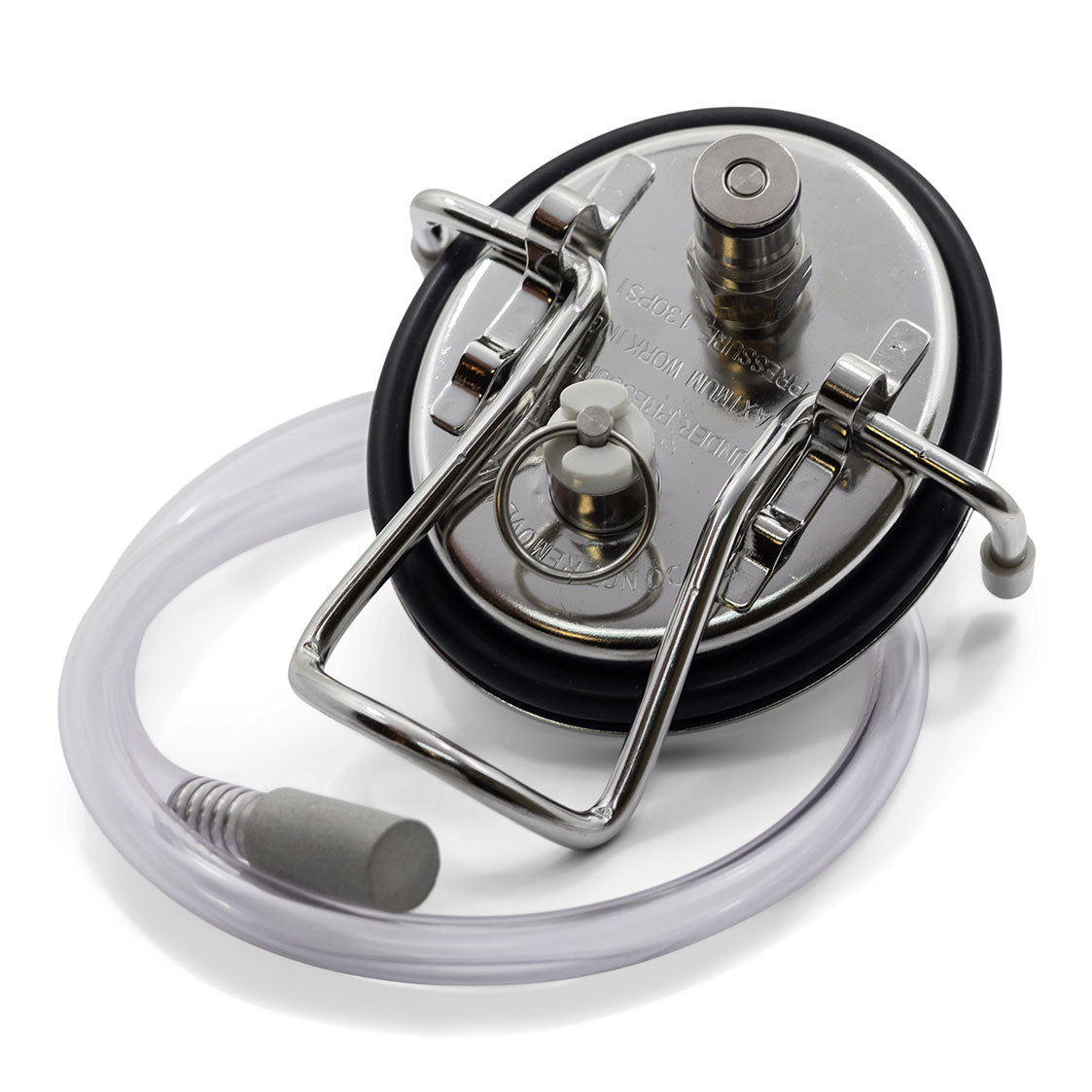 Carbonating Corny Keg Lid with Carb Stone - Carbonator — HomeBrewIt.com ...